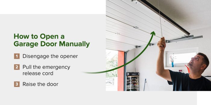How to Manually Open Garage Doors During Power Outages